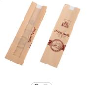 China Recycled Kraft Paper Plastic  Bread Bag Packaging Screen Printing Oem for sale