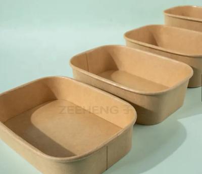 China Disposable Kraft Paper Bowl Food Grade Kraft Salad Bowl 1300ml for sale