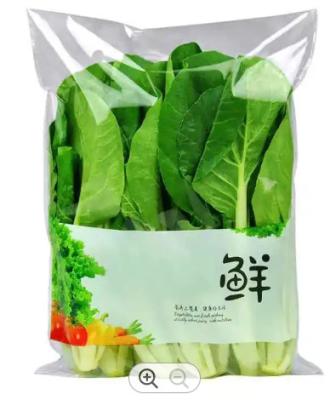 China Perforated Fresh Vegetable Plastic Packaging Bags Plastic Bread Bag Wicket Recycle for sale