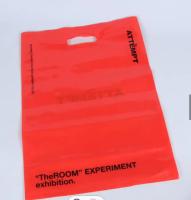 China OEM / ODM Die Cut Handle Poly Bags Recyclable Loop Handle Plastic Bags for sale