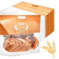 China Fresh Zippered Plastic Bread Bag Reusable Food Storage Bag For Homemade Bread Loaf for sale