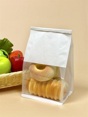 China Customized Logo Long Baguette Bread Bags With 10 Colours Printing Recycled Paper Plastic Bag for sale