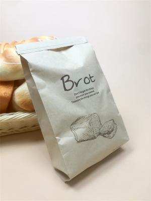 China Custom Recycle Plastic Bread Baguette Bags Transparent Paper Laminated Storage 0.5kg for sale