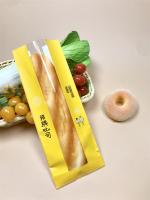 China Custom Transparent Bread Baguette Bags with Flat Handle 0.5kg Capacity Long Shape Breathable for sale