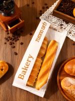 China Customized Window Flat Satchel Kraft Paper Bag With Clear  Window Use For Bakery Bag Bread Bag Food Bag for sale