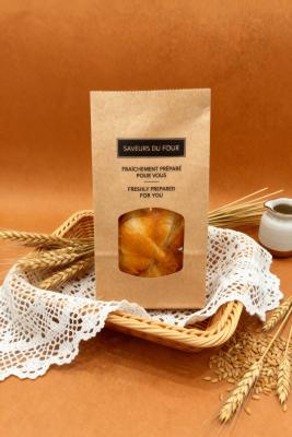 China Customized Window SOS Kraft Bakery Bag Bread Bag Food Bag With Clear  Window Use For Baked Food  Tough And Good Tear  Resistance for sale