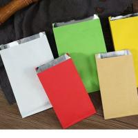 China Customizable disposable greaseproof takeaway aluminum foil lined paper bag for BBQ/skewers/chicken/hot dog for sale
