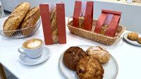 China Customized Window SOS Kraft Paper Bag Stand Pouch With Tie Use For Baked Food for sale