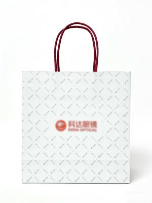 China Customizable Disposable Kraft Paper  twisted  handle  Bag Printing  Take Away Bag Shopping Bags for sale