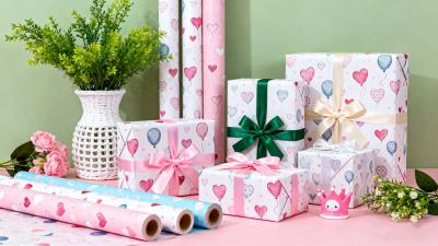 China Custom Wholesale Greaseproof Disposable Recyclable Double Side gift packaging paper for sale