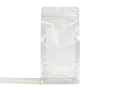 China Customizable Clear transparent square bottom Bag For Food Packaging for sale