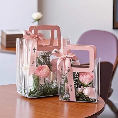 China Customizable Food-Grade Transparent/Frosted Flat Satchel Self-Sealing  Plastic Bags Carry Handle For Food Packaging for sale
