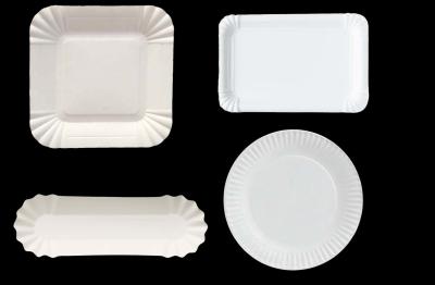 China Heavy Duty White Paper Plates Compostable Disposable Tableware Perfect for Catering Food Trucks Festivals and Corporate Events for sale