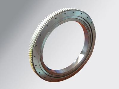 China MTE-145X ball slewing bearing with external teeth,MTE-145X slewing ring,a=20° for sale