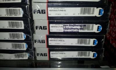 China FAG HS7016-C-T-P4S-UL Angular Contact Ball Bearing 80x125x22mm Steel Ball P4S Precision for sale