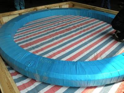 China 010.75.4500 Slewing Bearing 4726x4272x174 mm Four Point Contact Ball Turntable Bearing for sale