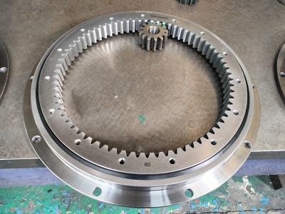 China Four Point Contact Ball Slewing Bearing RK6-22N1Z 648x447x56mm External Flange for sale