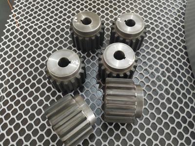 China Pinion Gear 96x84x50mm 42CrMo 14 Teeth Module 6 for Slewing Bearing E750.20.00.B for sale