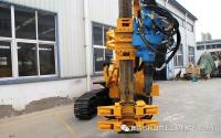 China Double Speed Tramming Motor Micropile Crowler Drill Rig BHD - 210 for sale