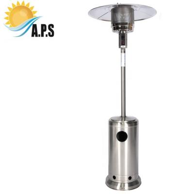 China Grey Powder Coated 13kW Mushroom Gas Patio Heater with Table for Commercial Outdoor Use for sale
