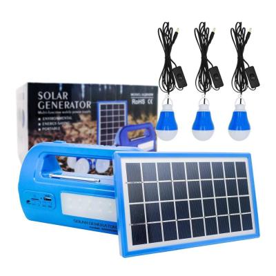 China Solar Power Generator 50W Portable Solar Lighting System with USB Charger for Outdoor Camping for sale