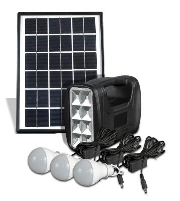 China Portable Mini Solar Power Lighting System 5W Lead Acid Battery AC Charging Outdoor Generator SL0605 for sale