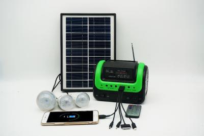 China Solar Home System 5W Solar Light Kit with 12V 4.5Ah Lead Acid Battery for Home and Camping for sale