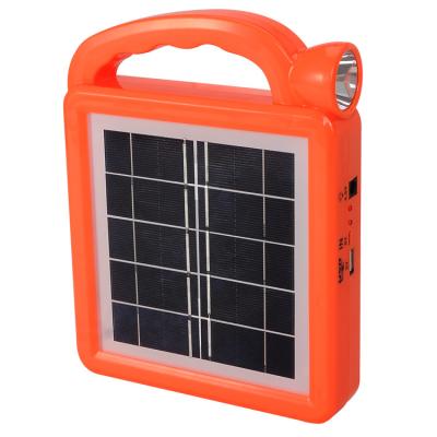 China Solar Bank sL0404 Small Solar Panel Lighting System 4W 4LED Portable Kit for sale