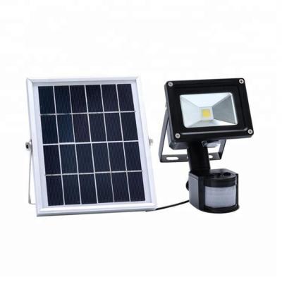 China IP65 Waterproof Solar LED Flood Light 10W 30W 50W Outdoor Aluminium PIR Motion Sensor for sale