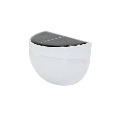 China IP65 Waterproof Outdoor Solar Wall Light Semi-circle Solar Fence Stair Light 60 LED 600mAh for sale