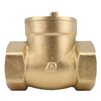 China Brass Swing Check Valve 1 Inch Non Return Backflow Prevention Vertical for sale