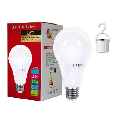 China Cordless Emergency LED Bulb 9W 12W 15W Rechargeable Battery Powered Light for sale