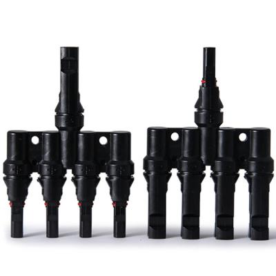 China MC4 T-Branch Connector 4 in 1 Solar PV Y Splitter 30A 1000V for sale