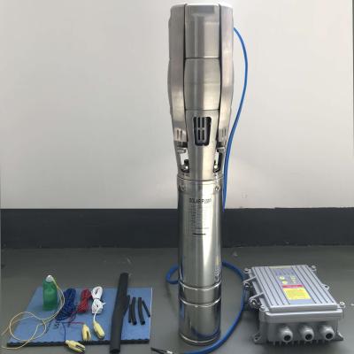 China 5 Inch Stainless Steel Solar Submersible Pump 1500W for Agricultural Irrigation Big Flow for sale