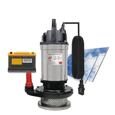 China 24V-72V DC Submersible Solar Water Pump for Well Pond Irrigation 600W for sale