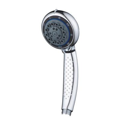China Chrome Plated ABS Shower Head 8 Mode Water Flow Spray Classical Style European Market for sale