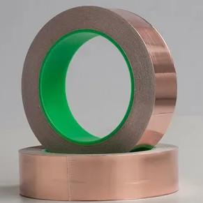 China Custom 50mm Width Conductive Adhesive Copper Tape Rf Shielding for sale