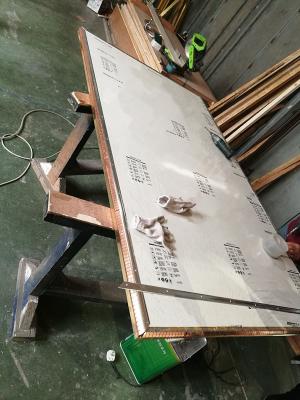 China 1.2m X 2.1m Rf Shielded Doors Brass Frame Copper Foil With Local And Keys for sale