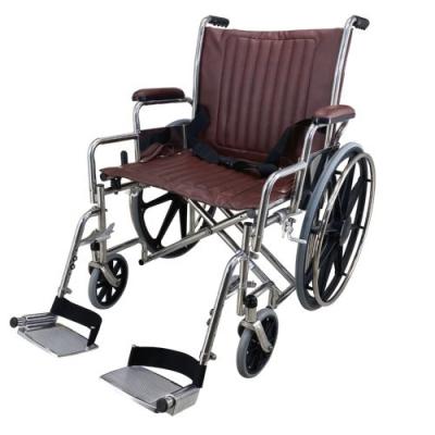 China Hand Lock Brake MRI-Safe Wheelchair, Overall Size 100cm×65cm×90cm, Constructed for Secure Patient Transit for sale