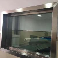 China 2.5kg/M2 Rectangular Lead Glass Radiation Shielding With >90% Transmittance for sale