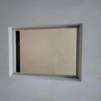 China Rectangular Transparent 8mm X Ray Proof Glass Radiation Protective 2.5kg/M2 for sale