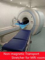 China Non Magnetic Stretcher with Non-magnetic Aluminum Alloy for MRI and CT Scans with 200 Kg Weight Capacity for sale