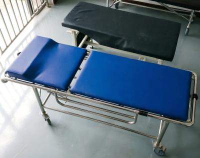 China Foldable Non Magnetic MRI Scoop Stretcher with 3 Adjustable Safety Straps for Safe Patient Transfer for sale