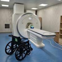 China Non Magnetic Wheelchair with Fixed Backrest 460mm Seat Size and Swing-away Adjustable Footrest for MRI Rooms for sale