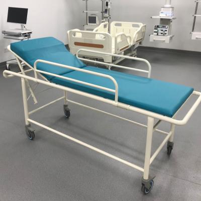 China 4 Swivel Wheels With Brakes Non Magnetic Stretcher Adjustable Height 20 To 34 Inches 190 Cm X 55 Cm X 20 Cm Medical Transport Solution for sale