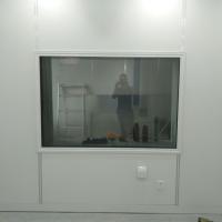 China RF Shielded Window with Black Painting Mesh Treatment and 60dB Noise Shielding in Fixed Style for Industrial Settings for sale