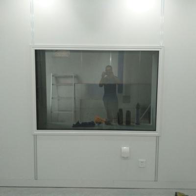 China RF Shielded Window with Black Painting Mesh Treatment and 60dB Noise Shielding in Fixed Style for Industrial Settings for sale