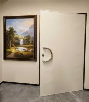 China Powder Coated Double Leaf RF Shielded Door Built for Harsh Environments and MRI Applications for sale