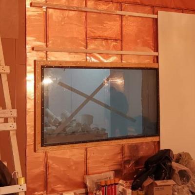 China Custom RF Shielded Window with 100 dB Shielding Effectiveness, Brass Copper Mesh, and 10-130MHz Frequency Range for sale