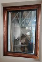 China Painted Black Rf Shielded Windows Aluminium And Wooden Size 1200*900mm for sale